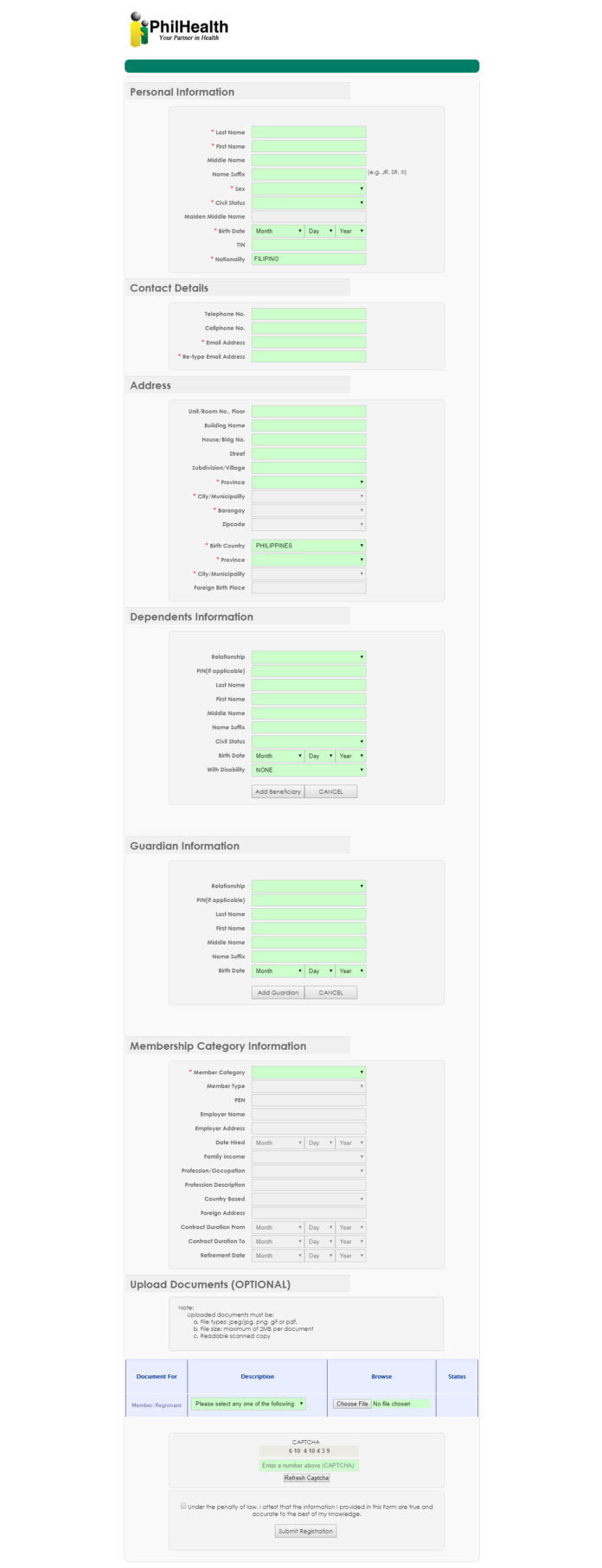 How To Register Online As PhilHealth Member