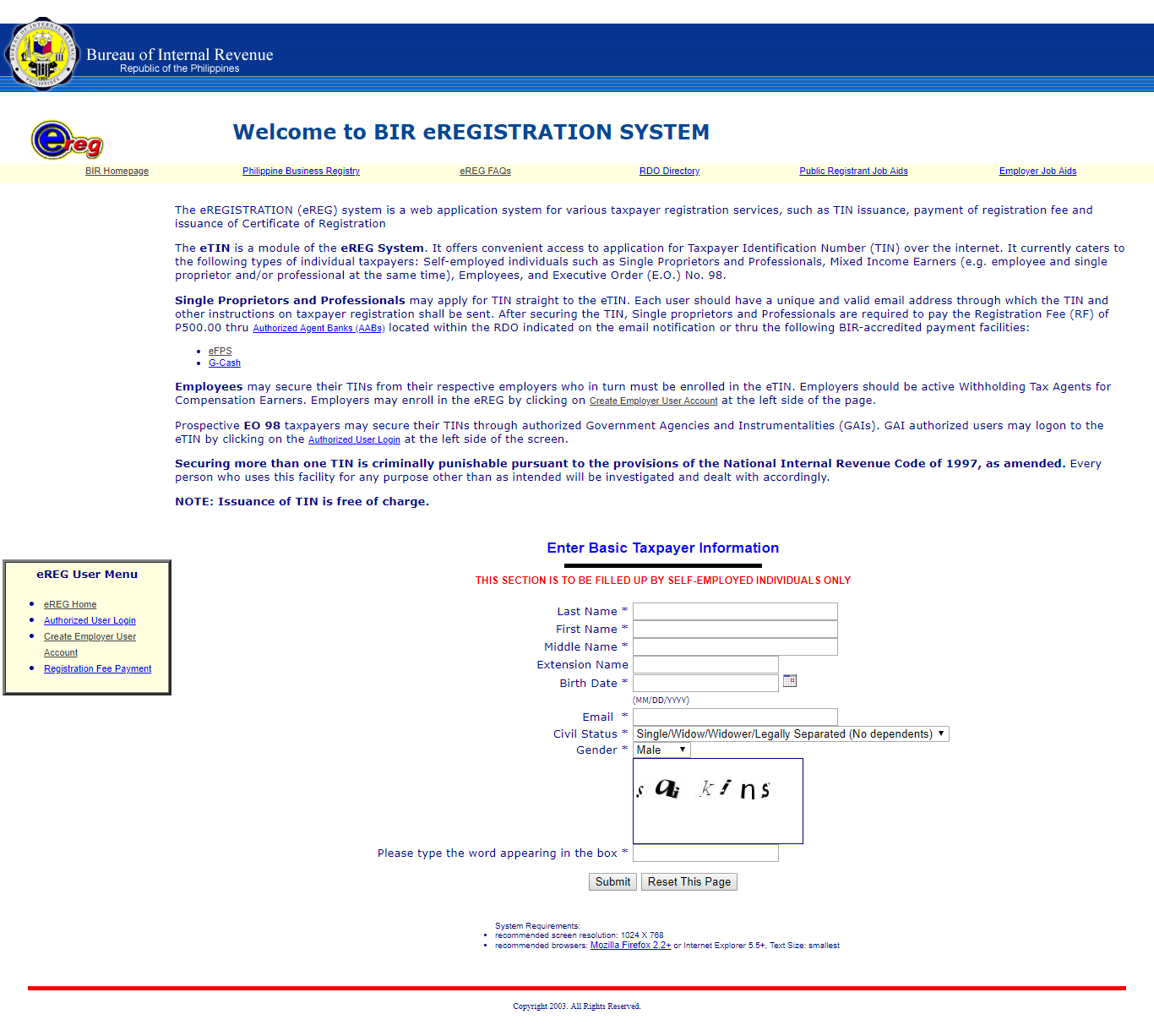 How To Register For TIN Online