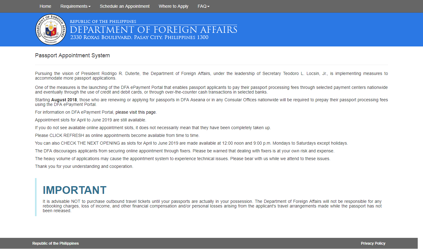 How To Get A Passport Appointment Online