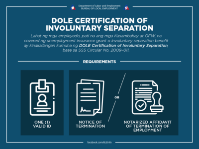 How To Get DOLE Certification For The SSS Unemployment Benefit
