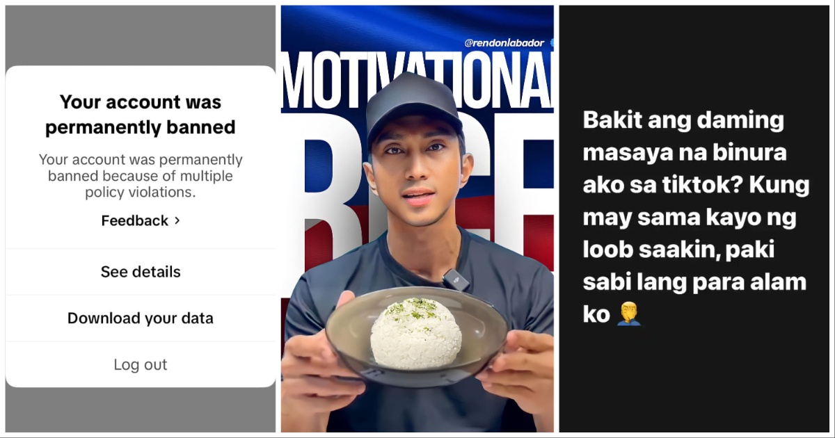 Businessman Rendon Labador’s TikTok Account Deleted